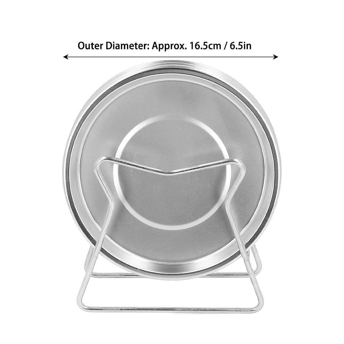 Small Dinner Plates, 8Pcs 304 Stainless Steel Round Spit Bone Dish Plate Set for Snacks, Side Dishes, Multifunctional Use