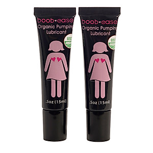 Bamboobies Pumping Lubricant Safe for Breastfeeding and Pumping Moisturizing Comfort for Nursing Moms - 0.5oz, 2 Pack