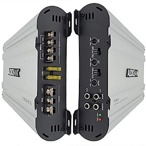 Audiobank 2 Channels 2000 WATTS Bridgedable Car Audio Stereo Amplifier P2002 Heavy-Duty Aluminum Alloy Heatsink | Class A-B Operation Remote On/Off Circuit