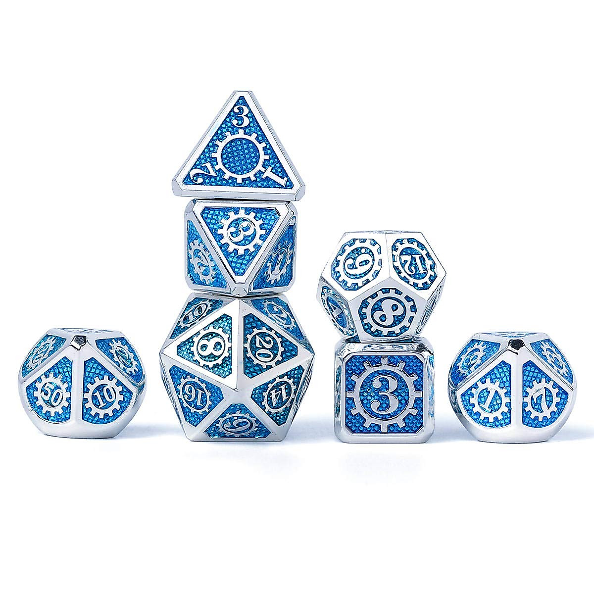 Tbrand DND Metal Dice is Used as Dungeon and Dragon Dice RPG. Its Cool Multiaspect DND Dice Suit Can Be Used as Gift and is Very Suitable for Dice Collectors.