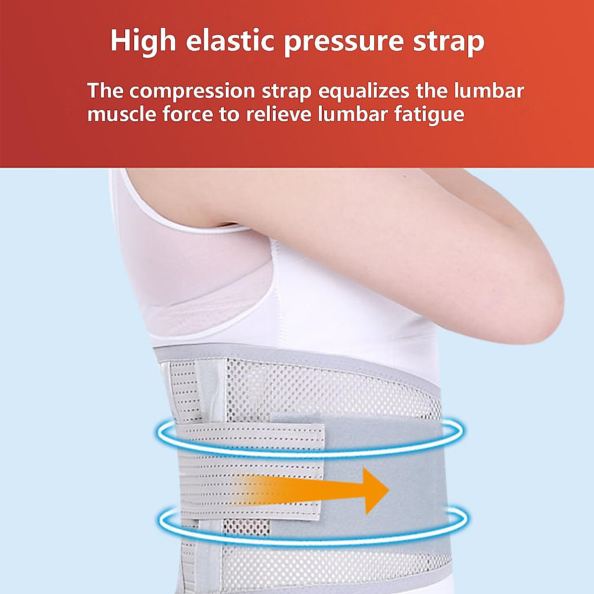 SunshineFace Back Support Belt Lower Back Support for Women and Men Breathable Adjustable Lumbar Support Pain Relief Back Brace for Lower Back Pain, Grey S