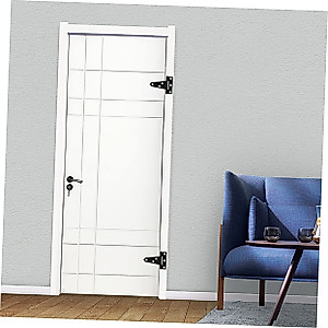 SEWOART T Hinges for Furniture 4PCS 2 Inches Heavy Duty T Hinge Zinc Coating Door Hinges Black Easy Install