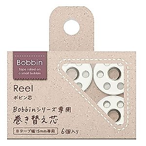 KOKUYO Bobbin Washi Tape Reel, Bobbin Core for Masking Tape, Pack of 6, Japan Import (T-B1015W)