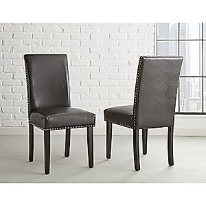 Steve Silver Verano Contemporary Gray Side Chair