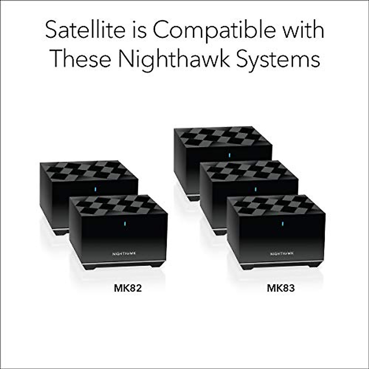 NETGEAR Nighthawk Tri-Band Whole Home Mesh WiFi 6 Add-on Satellite (MS80) – add up to 2,250 sq. ft. of Coverage