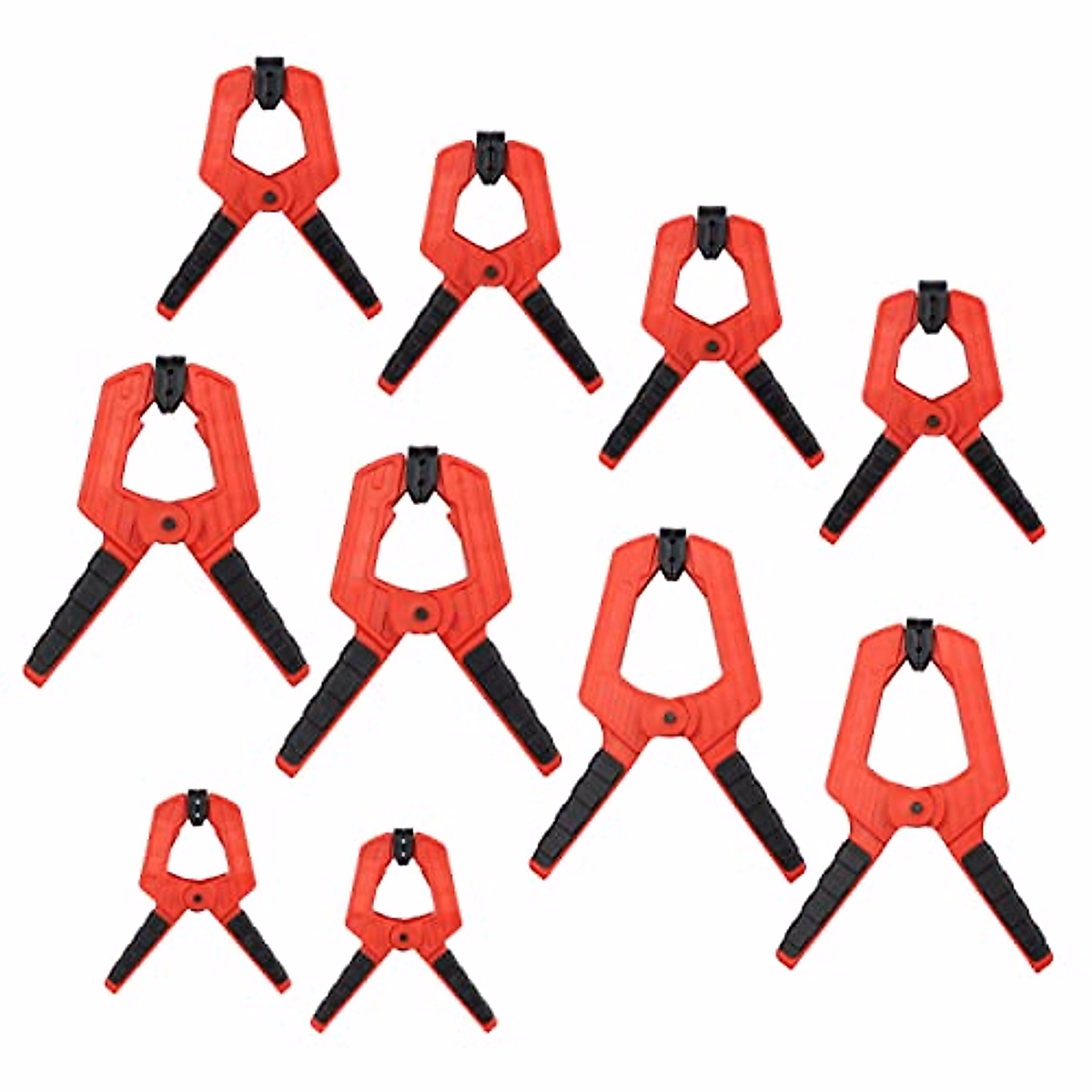 POWERTEC 71625V Heavy Duty Spring Clamp Set from 2" - 4" | 10 Clamps w/ 4 Assorted Sizes