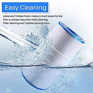POOLPURE Replacement for Pool Filter Hayward CX480XRE, PA56SV-PAK4, Ultral-A4, Unicel C-7458, Filbur FC-1223, FC-6420, Hayward SwimClear C2020, C2025, 4X56 sq. ft. Filter Cartridge