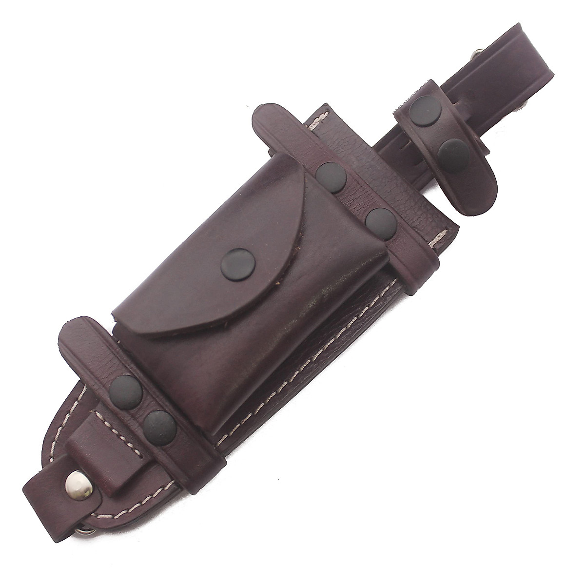 GCS Custom Handmade Sheath for Hunting Knife Survival Knife Bowie Fixed Blade Knives Left Hand Cross Draw Sheath for Men GCS190