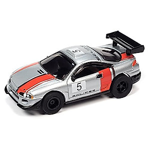 Auto World Xtraction 1995 Mitsubishi Eclipse (Silver) HO Scale Slot Car