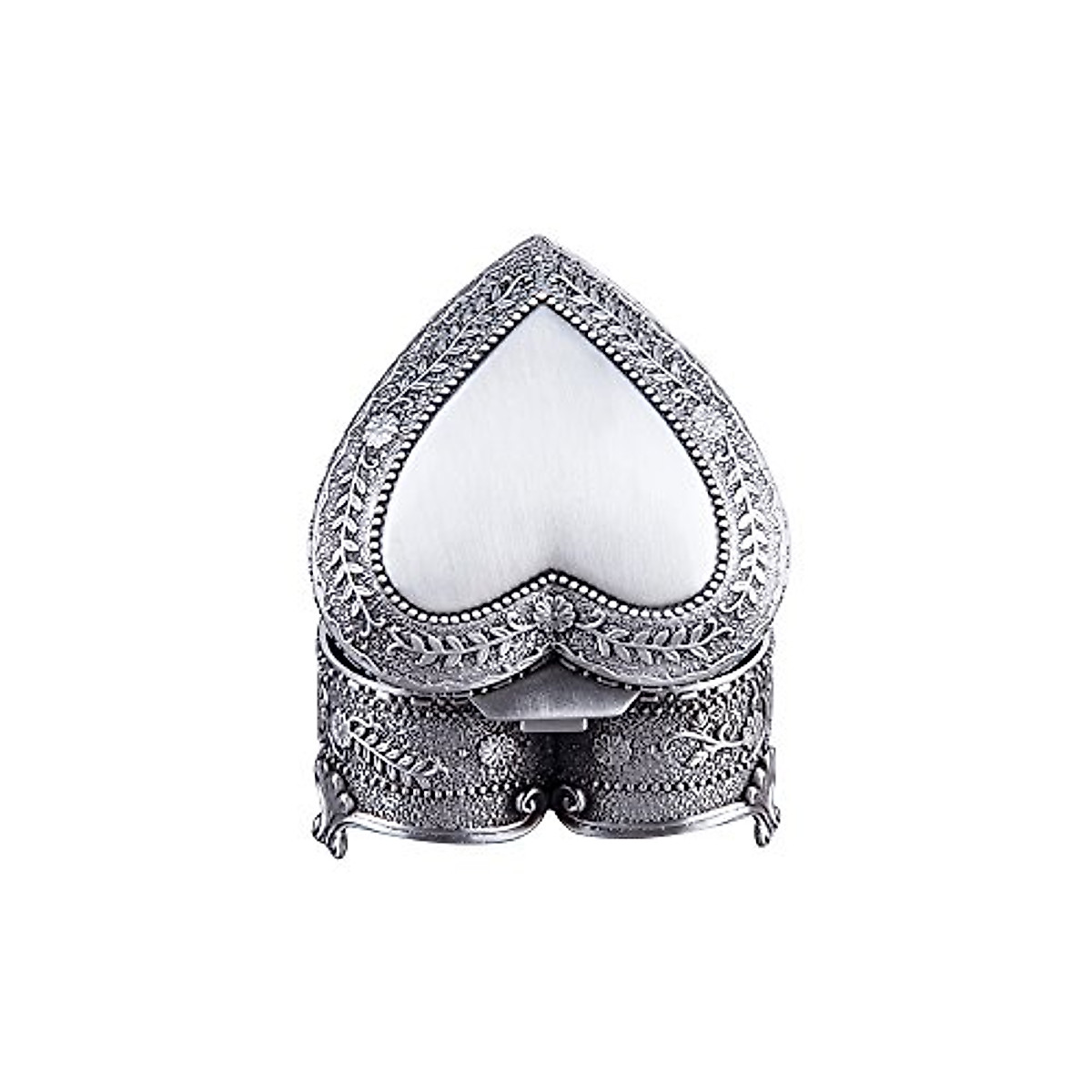 Feyarl Vintage Jewelry Box Heart Shape Trinket Box Ring Earrings Treasure Organizer Box Christmas Brithday Gift