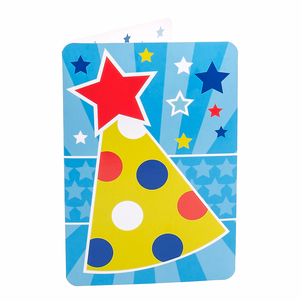 Hallmark 13" Large Gift Bag with Birthday Card and Tissue Paper (Blue with Stars, Birthday Boy)