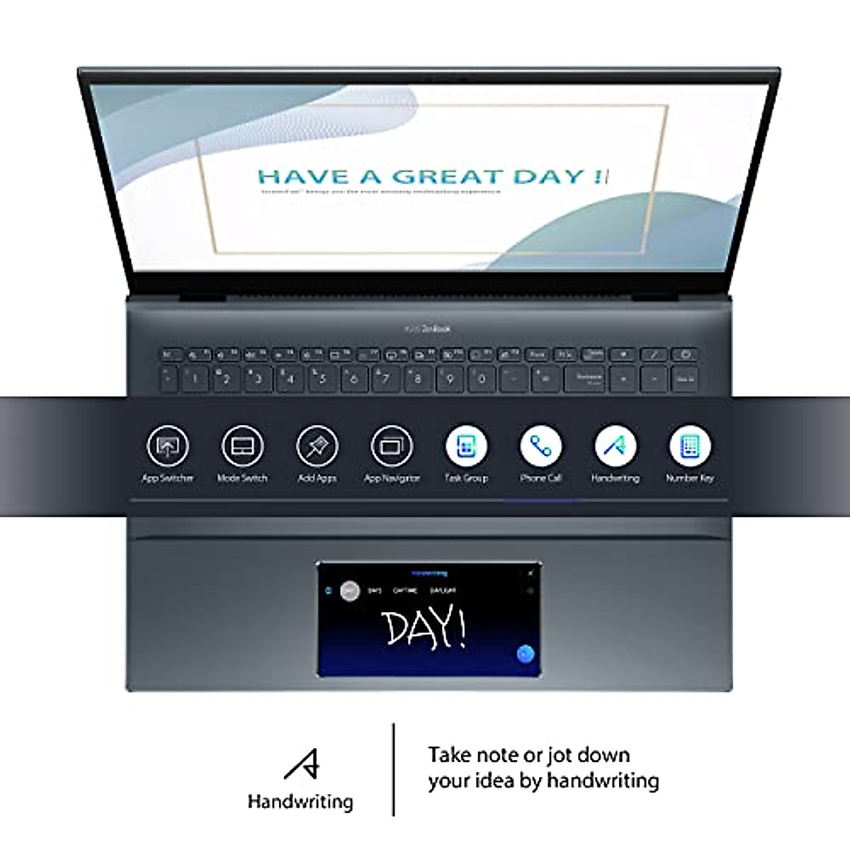 ASUS ZenBook 15 Ultra-Slim Laptop, 15”FHD Touch Display, Intel Core i7-10750H, GeForce GTX 1650 Ti, 16GB RAM, 1TB SSD, Innovative ScreenPad 2.0, Thunderbolt 3, Windows 10 Pro, Pine Grey, UX535LI-XH77T