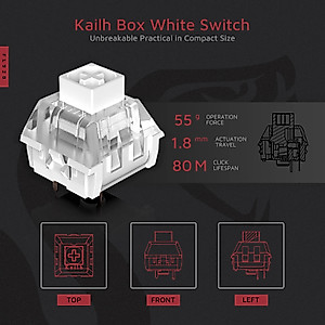 FL ESPORTS FL980 96% 1800 Layout Wired Mechanical Keyboard with Number Pad, 98 Keys RGB Hot Swappable Programmable Keyboard w/Light Tactile Kailh Box White Switches, Durable PBT Keycaps, (Dolch)