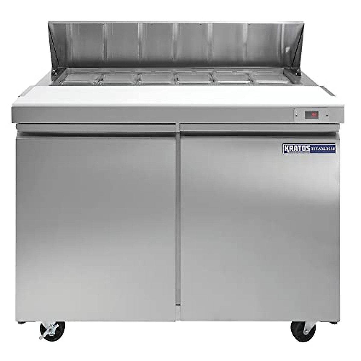 Kratos Refrigeration 69K-770 48"W Commercial, Sandwich/Salad Prep Table, 12 Pan Capacity, NSF7