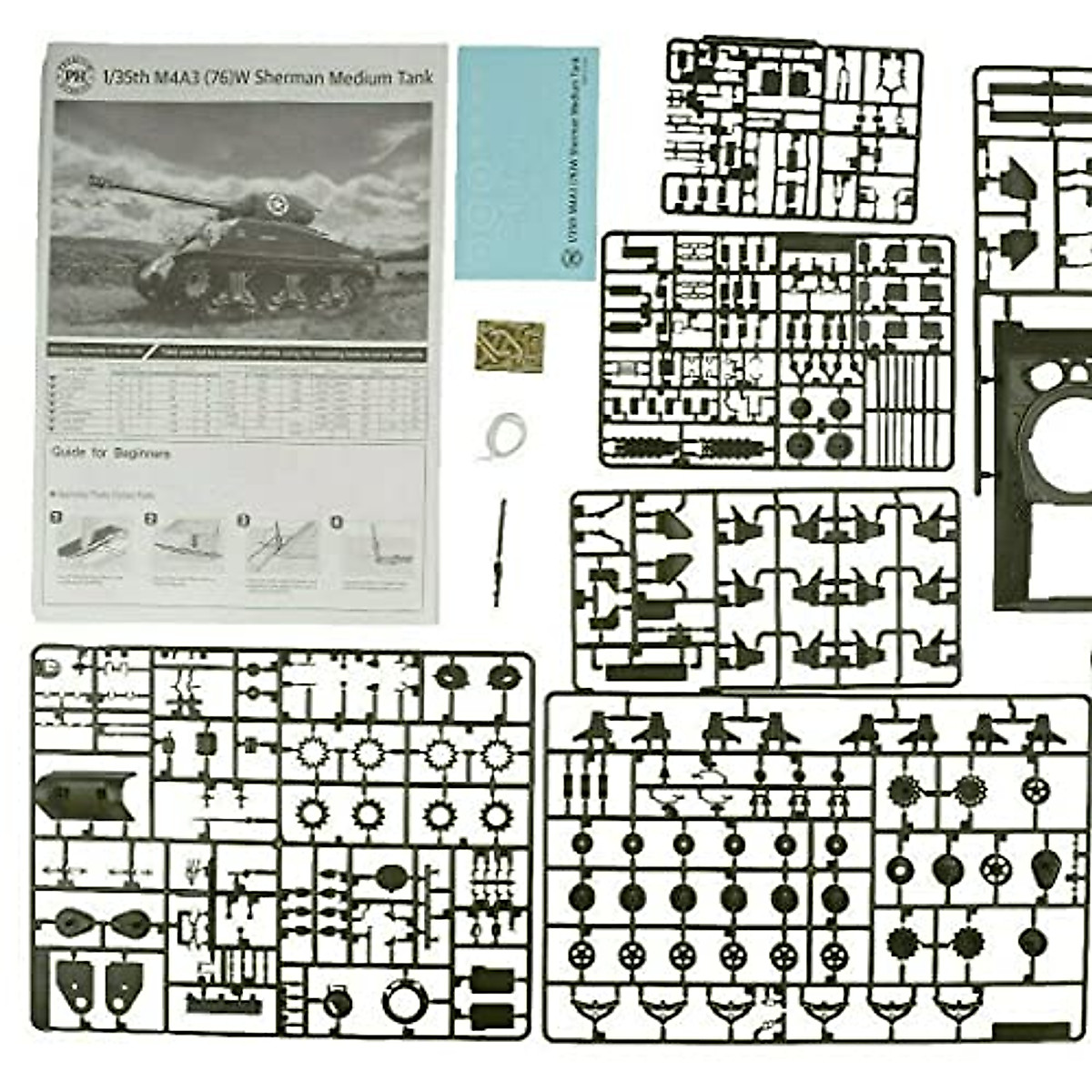 Premium Hobbies M4A3 (76) W Sherman Medium Tank 1:35 Plastic Model Tank Kit 210V
