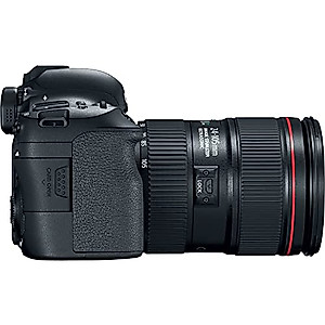 Camera Bundle for Canon EOS 6D Mark II DSLR Camera with EF 24-105mm f/4L is II USM Lens + Digital TTL Flash, Backpack, 128GB High Speed Memory Card, Extra Battery + Professional Bundle (Renewed)