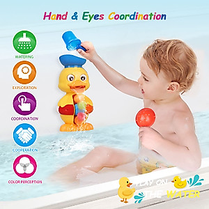 Bath Toys Bathtub Toys for Kids Toddlers Duck Bath Toys for Girls Boys Wind up Ducky Bath Toys for Boys Girls.