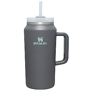 Stanley Quencher H2.0 FlowState Stainless Steel Vacuum Insulated Tumbler with Lid and Straw for Water, Iced Tea or Coffee, Smoothie and More, Charcoal, 64 oz