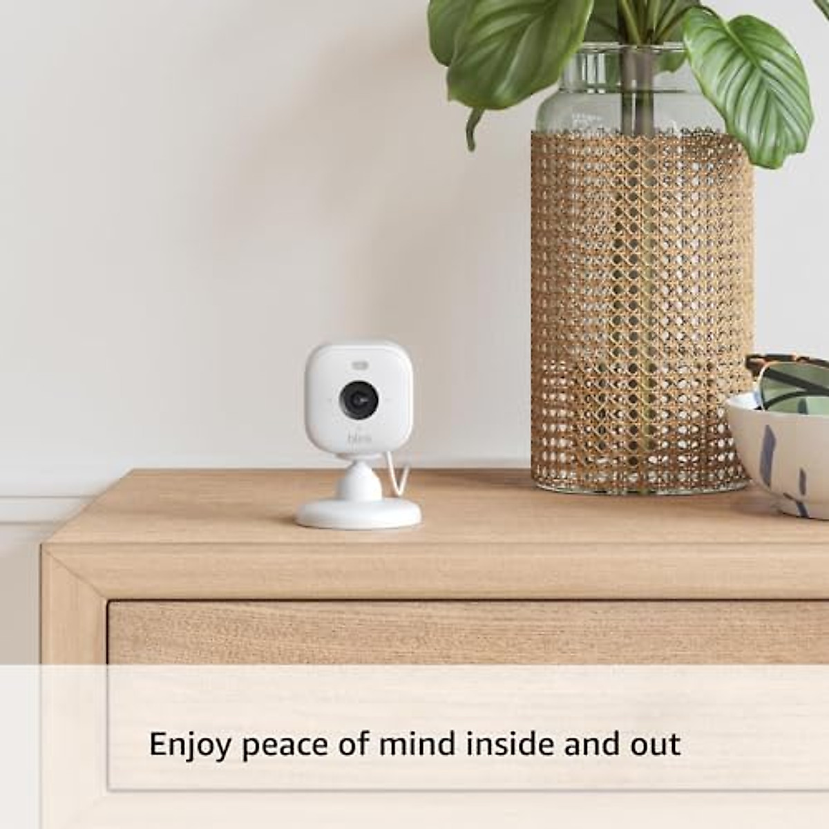 Blink Mini 2 (Newest Model) + Weather Resistant Adapter — Indoor/Outdoor Home Security & Pet Camera(s) with HD video, motion detection, and built-in spotlight — 2 cameras (White)