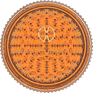 Storz & Bickel Volcano Plastic (Acrylic) 2pc Herb Grinder- Orange 3.5 Inc (90mm)