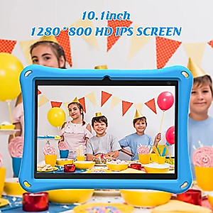 Kids Tablet, 10 inch Tablet for Kids 32GB ROM+512GB Expand Android Tablets, Parental Control Toddler Tablet, 6000mAh Battery, 2GB RAM, Dual 2+8MP Camera, BT, Wifi Kids Tablet with Kid-Proof Case