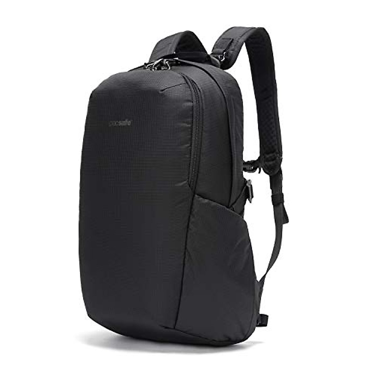PacSafe Vibe 25 Anti Theft Travel Pack Jet Black Casual Daypack, Jet Black