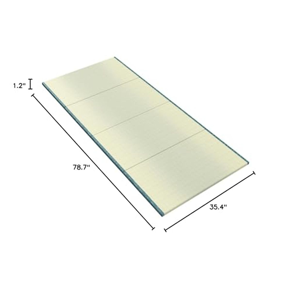 MustMat Tatami Futon Mattress Foldable Tatami Mat Twin Japanese Floor Mattress Rush Grass Floor Bed 35.4"x78.7"x1.2"(1 Piece)