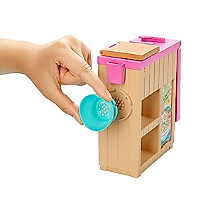 ​Barbie Noodle Bar Playset with Brunette Doll, Workstation and Accessories