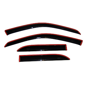 Auto Ventshade [AVS] In-Channel Ventvisor / Rain Guards | Smoke Color, 4 pc | 194832 | Fits 2006 - 2014 Honda Ridgeline