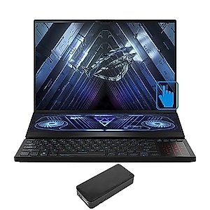 ASUS ROG Zephyrus Duo 16 Gaming & Entertainment Laptop (AMD Ryzen 7 6800H 8-Core, 32GB DDR5 4800MHz RAM, 1TB PCIe SSD, GeForce RTX 3060, 16.0" 165Hz Touch Win 11 Pro) with DV4K Dock