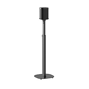 ynVISION.DESIGN E-Z Height Adjustable Floor Stands Compatible with Sonos One, One SL, or Play:1 | 2 PACK | Pair | Adjusts 29.1" - 46.5" Built in Cable Management