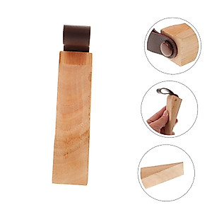 2pcs Protective Door Stop Wood Door Wedge Home Tools Door Stopper Home Door Wedge Wooden Door Blocker Solid Wood Door Stopper Creative Door Stopper Household Supplies