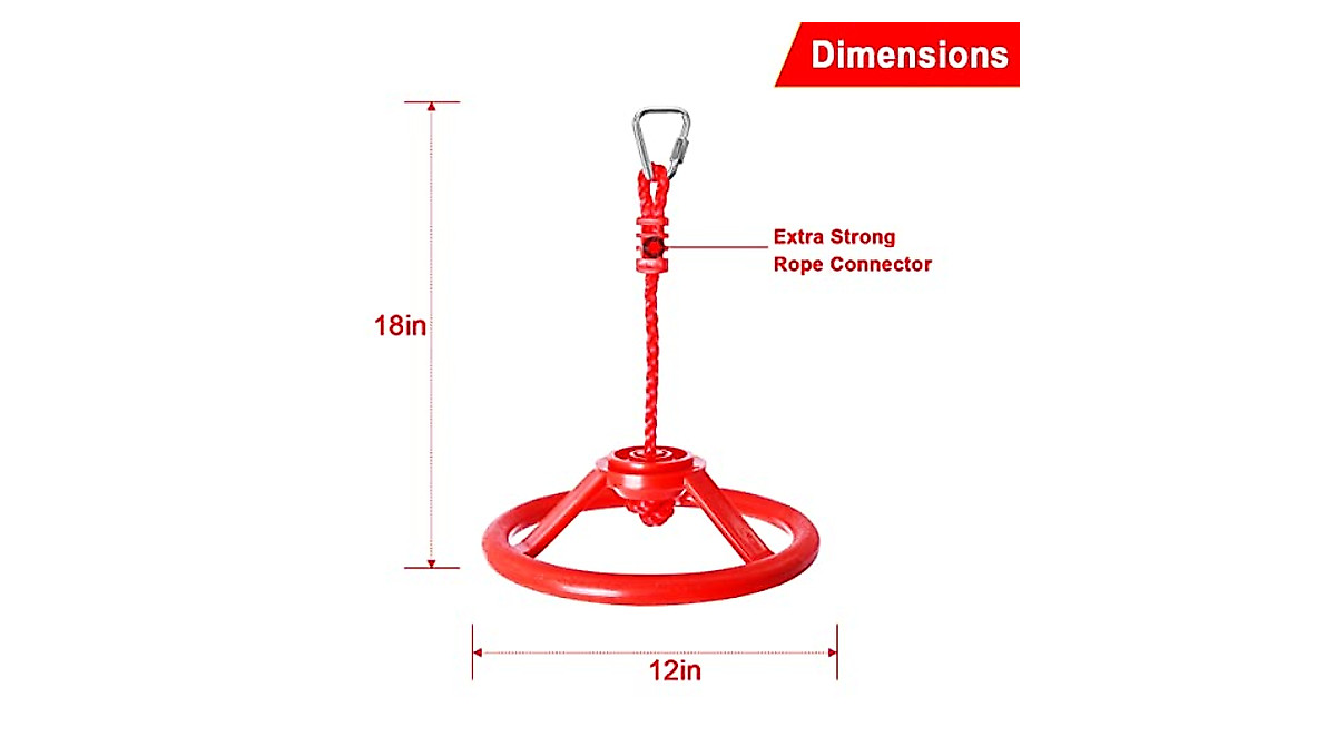 Gardtech Ninja Wheel - Fun Obstacle Course Swing Wheel