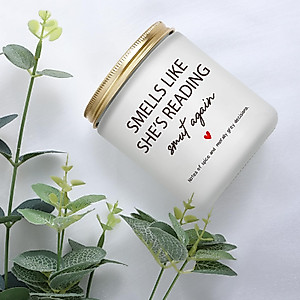 Bookish Gifts, Reading Gifts, Smutty Book Gifts for Book Lover, Bookworm, Librarian - Book Themed Gifts, Funny Christmas Gifts for Women, Readers, Book Lovers Gifts - Smut Candle