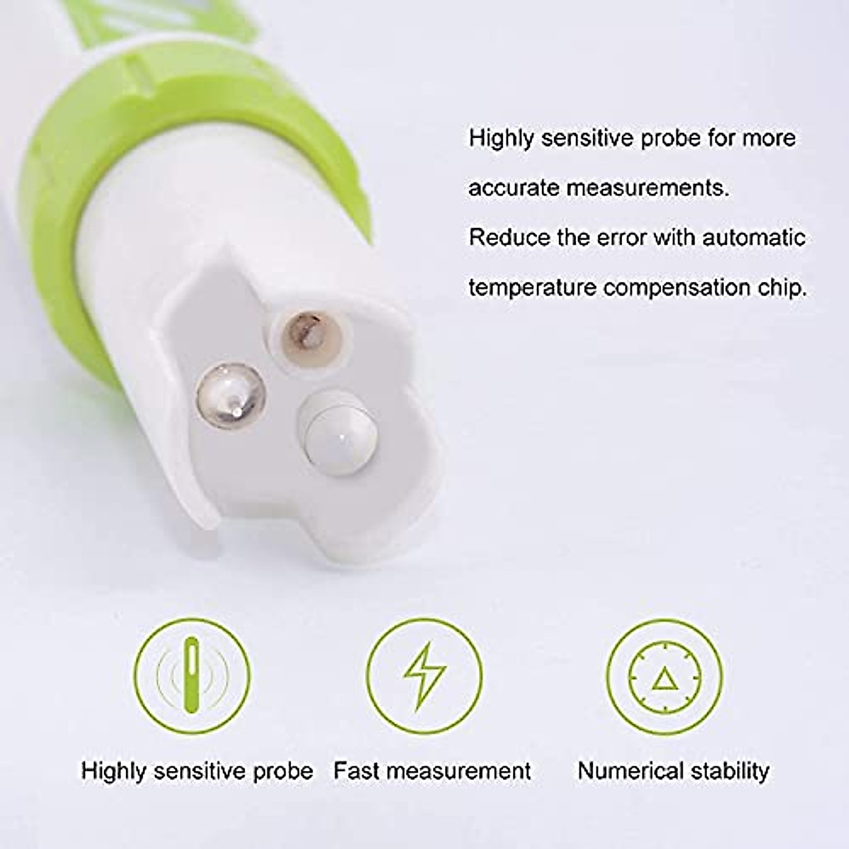 YUESFZ Precise Water Quality Testing Pen Portable PH ORP Conductivity Tester Temperature Meter Water Quality Detector with LED Display Practical Water Quality Detector