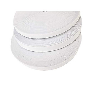Mixed Size 3 Yards 1/2" 3/4" 1" White Flat Elastic Band Sewing Clothing Accessories Nylon Webbing Garment Trousers Costumes Craft DIY