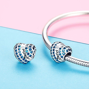 Birthstone Charm for Pandora Charms Bracelet Sterling Silver Bead Birthday Charms 03