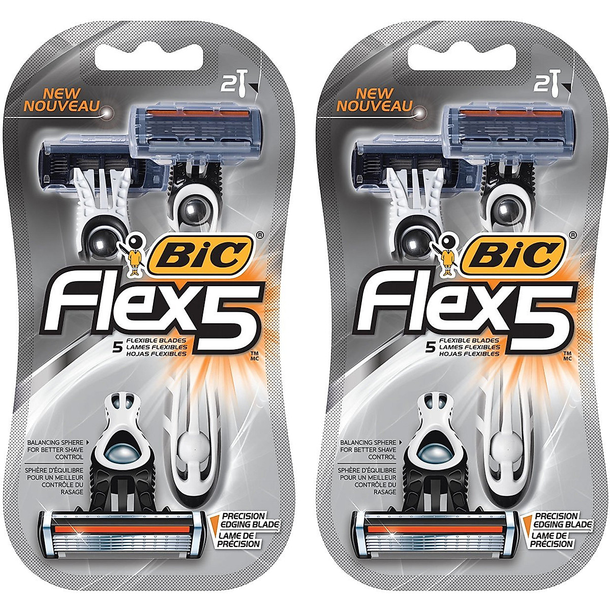 Bic Flex 5 Men'S Shaver Size 2pk Bic Flex 5 Men'S Shaver 2pk