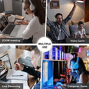 FULAIM Boom Microphone Cable Compatible with Sony WH-1000XM4 & WH-1000XM3 Headphones with Volume Control & Mute Switch for PC, Laptop, PS4 PS5 Xbox One Controller (Renewed)