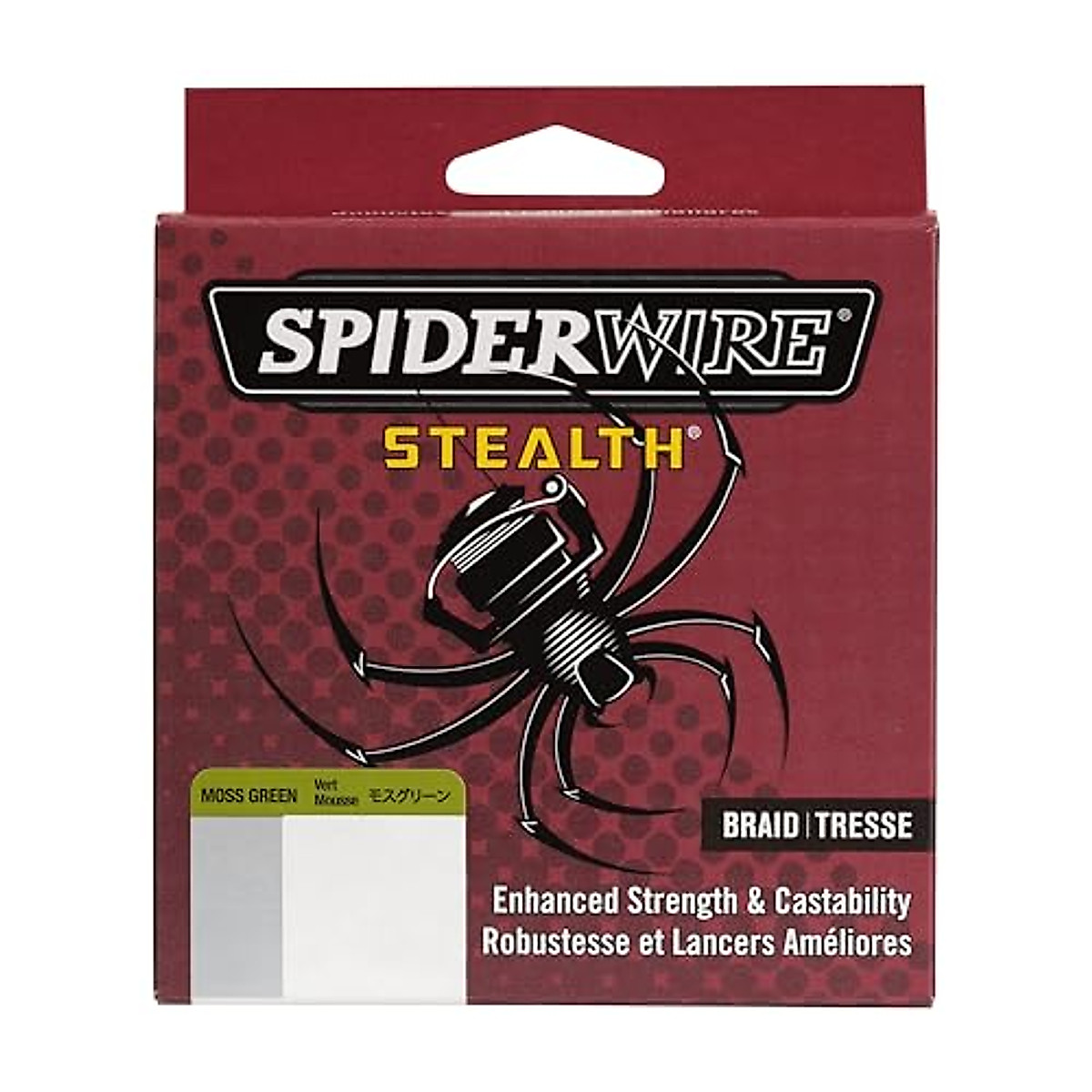 SpiderWire Stealth® Superline, Moss Green, 30lb | 13.6kg, 200yd | 182m Braided Fishing Line, Suitable for Freshwater and Saltwater Environments