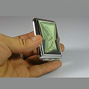 zxianc Portable Stainless Steel Matchboxes With Friction Plate,Mini One Button Waterproof Match Storage Case,Reusable Camping Outdoor Fire Starter