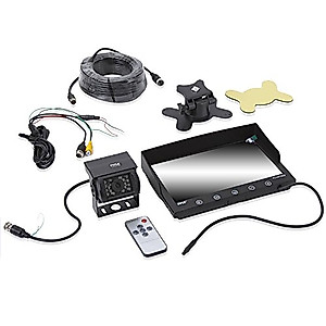 Pyle Upgraded 2017 Backup Rear View Car Truck Camera & Monitor System, Waterproof, 9" LCD Display Monitor, Night Vision, Anti Glare, For Truck, RV Trailer, Vans Reverse Parking, DC 12-24V - PLCMTR92