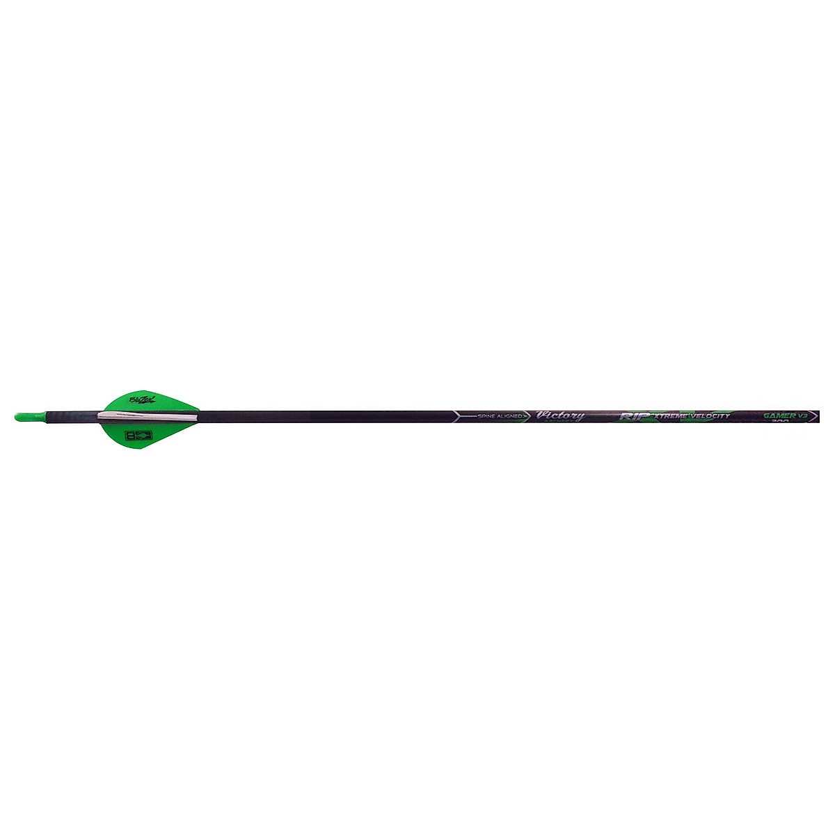 Victory Archery Victory Rip XV Gamer Arrows 400 Blazer Vanes 6 Pk., black