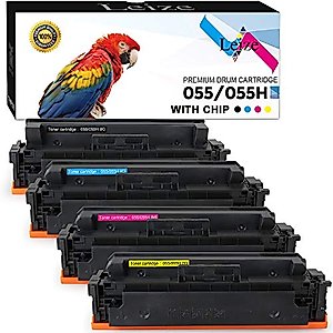 Leize Compatible Toner Cartridge Replacement for Canon 055H 055 CRG-055H for Canon Color imageCLASS MF741Cdw MF743Cdw MF745Cdw MF746Cdw LBP664Cdw Printer (High Capacity 4-Pack, KCMY)