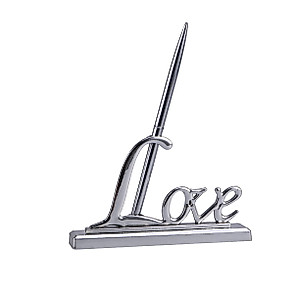 NUOBESTY Plated Pen Holder 2pcs Wedding Ballpoint Pen Bride Scrapbooking Pens