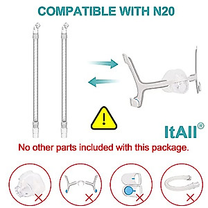 2PCS ItAll Hose Supplies Compatible with N20, Replacement Short Tube Assembly Compatible with N20, Package Included 2PCS Short Tube,2PCS Elbow & 2PCS Swivel