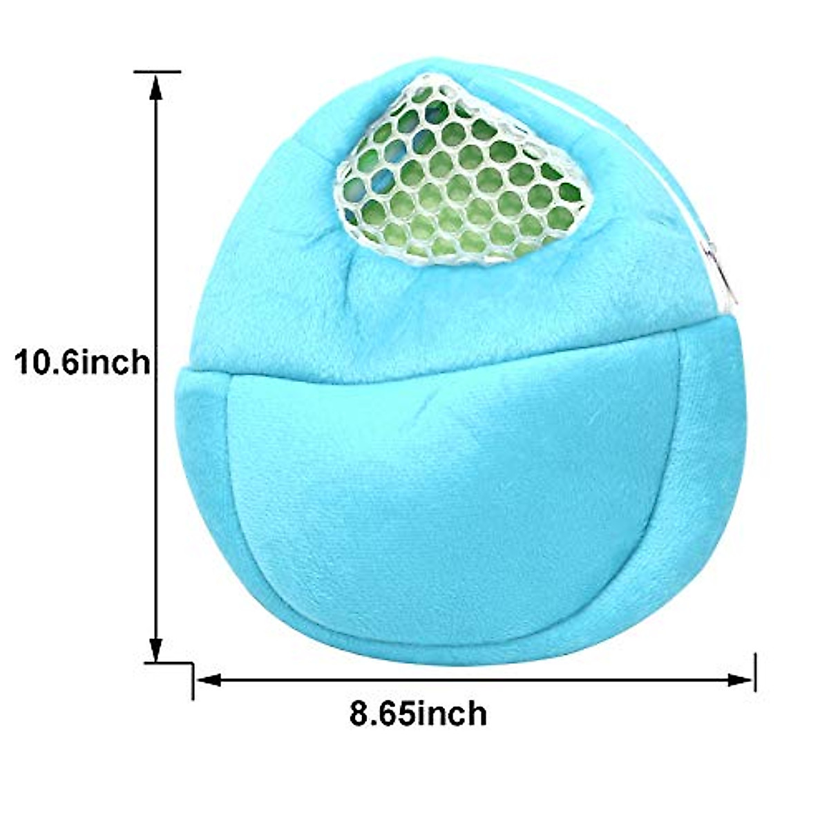 Besimple Pet Hamsters Carrier Bag Portable Outgoing Travel Backpack with Shoulder Strap for Small Pets Hedgehog, Sugar Glider, Chinchilla, Guinea Pig, Squirrel(Blue)