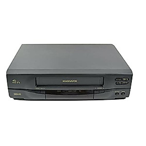 MAGNAVOX 4-Head VCR Video Cassette Recorder w/Remote, USB Adapter, HDMI Converter