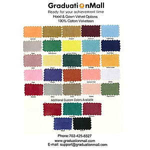 GraduationMall Custom Deluxe Graduation Doctoral Hood