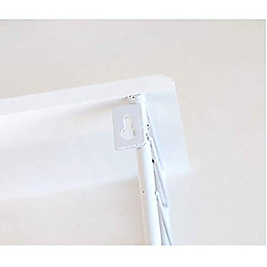 PIBM Stylish Simplicity Shelf Wall Mounted Floating Rack Shelves Iron Art Solid Wood Simple Storage Dormitory Bearing Strong,2 Colours,3 Sizes, White , 34x12x14.3cm